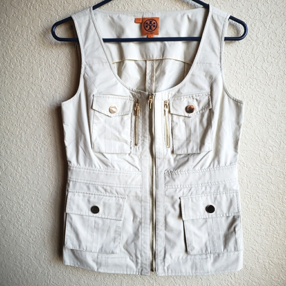 Tory Burch | Jackets & Coats | Tory Burch Jason Khaki Vest | Poshmark